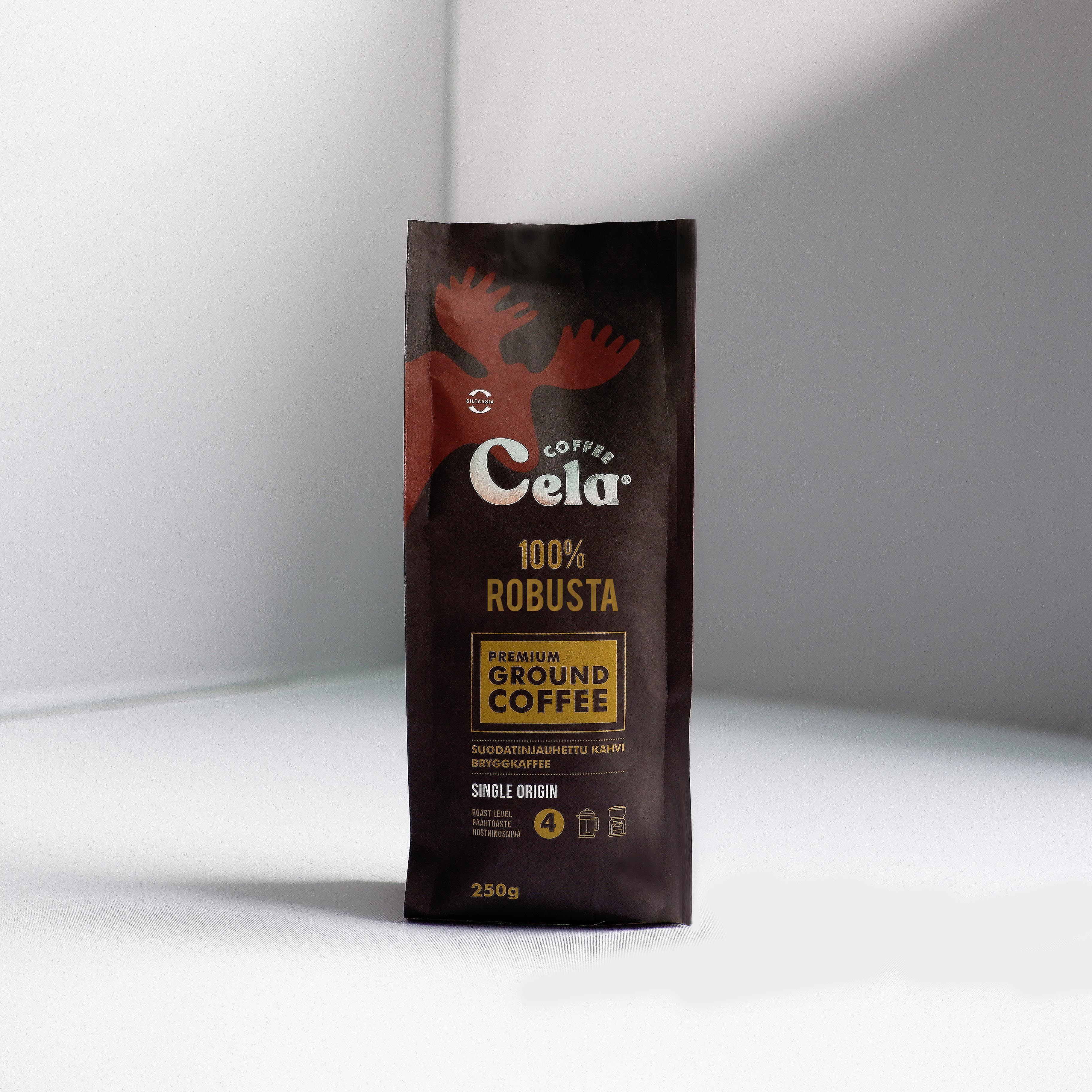 Robusta ground coffee - 250g